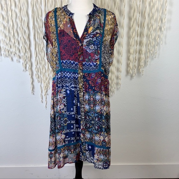 Sundance | Dresses | Nwt Sundance Patchwork Look Fabric Petite Boho ...